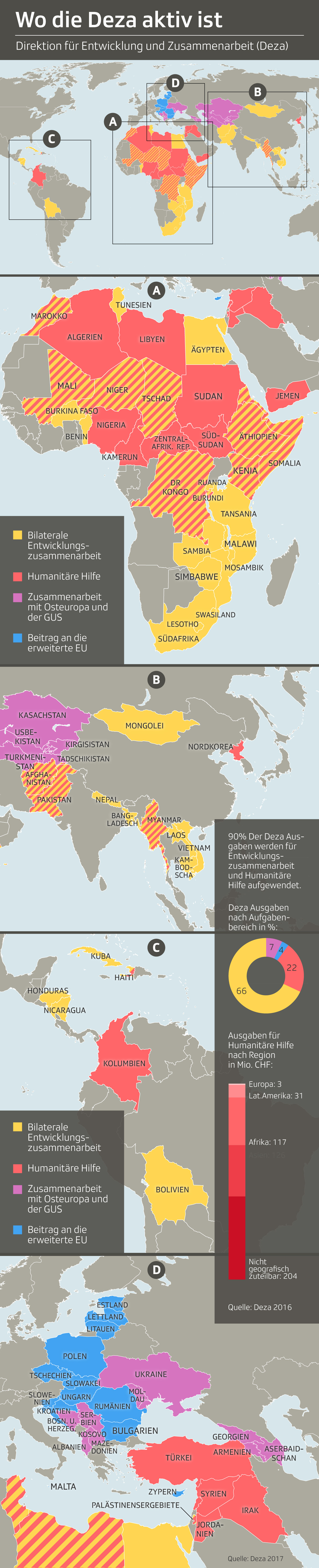 Infografik - Hier ist die Deza aktiv - News - SRF